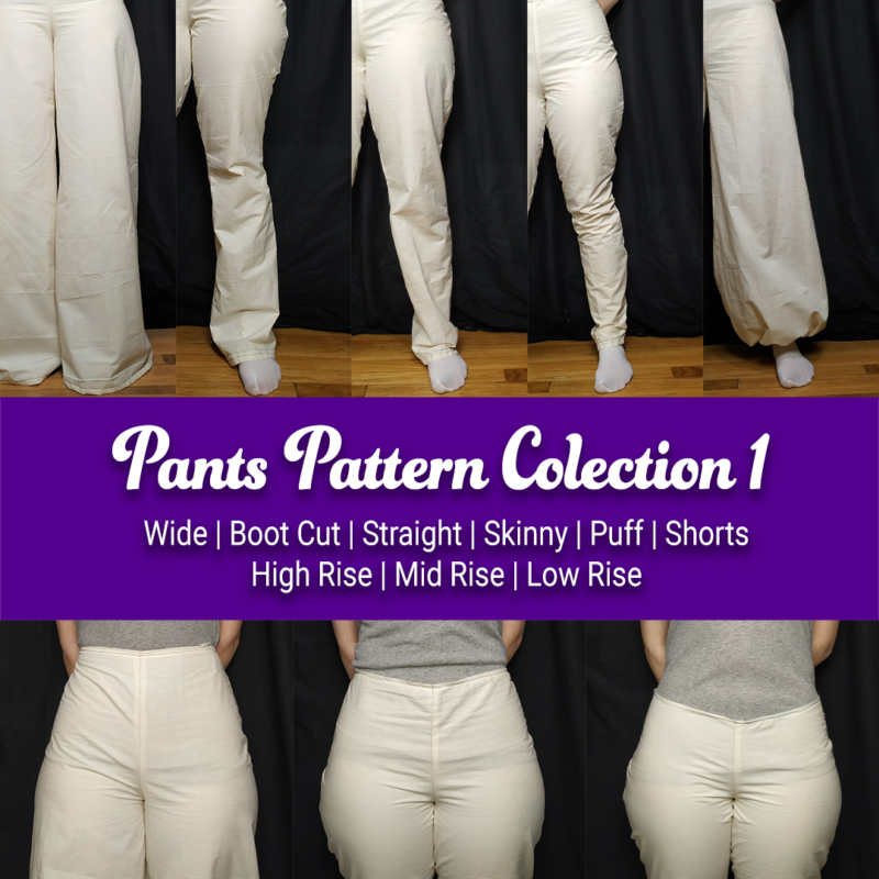 Pants Pattern Collection 1 | | Wide leg, boot cut, straight leg, skinny ...